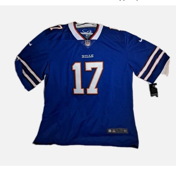 Shirts | Mens On Field Josh Allen 17 Buffalo Bills Blue Jersey Size ...